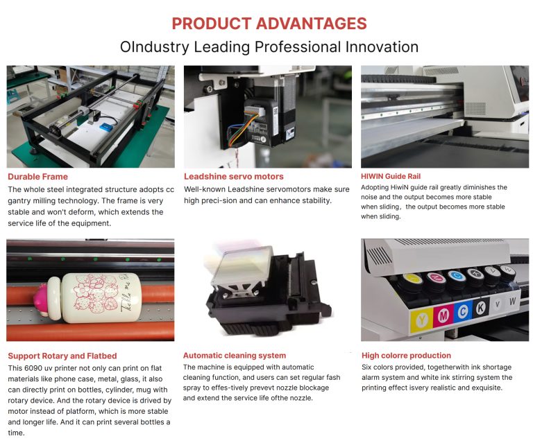 GT-6040UV Flat bed UV printer with cylinder from China Manufacturer ...